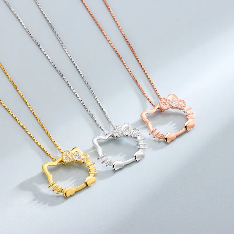 Hello Kitty • Collar de Plata S925